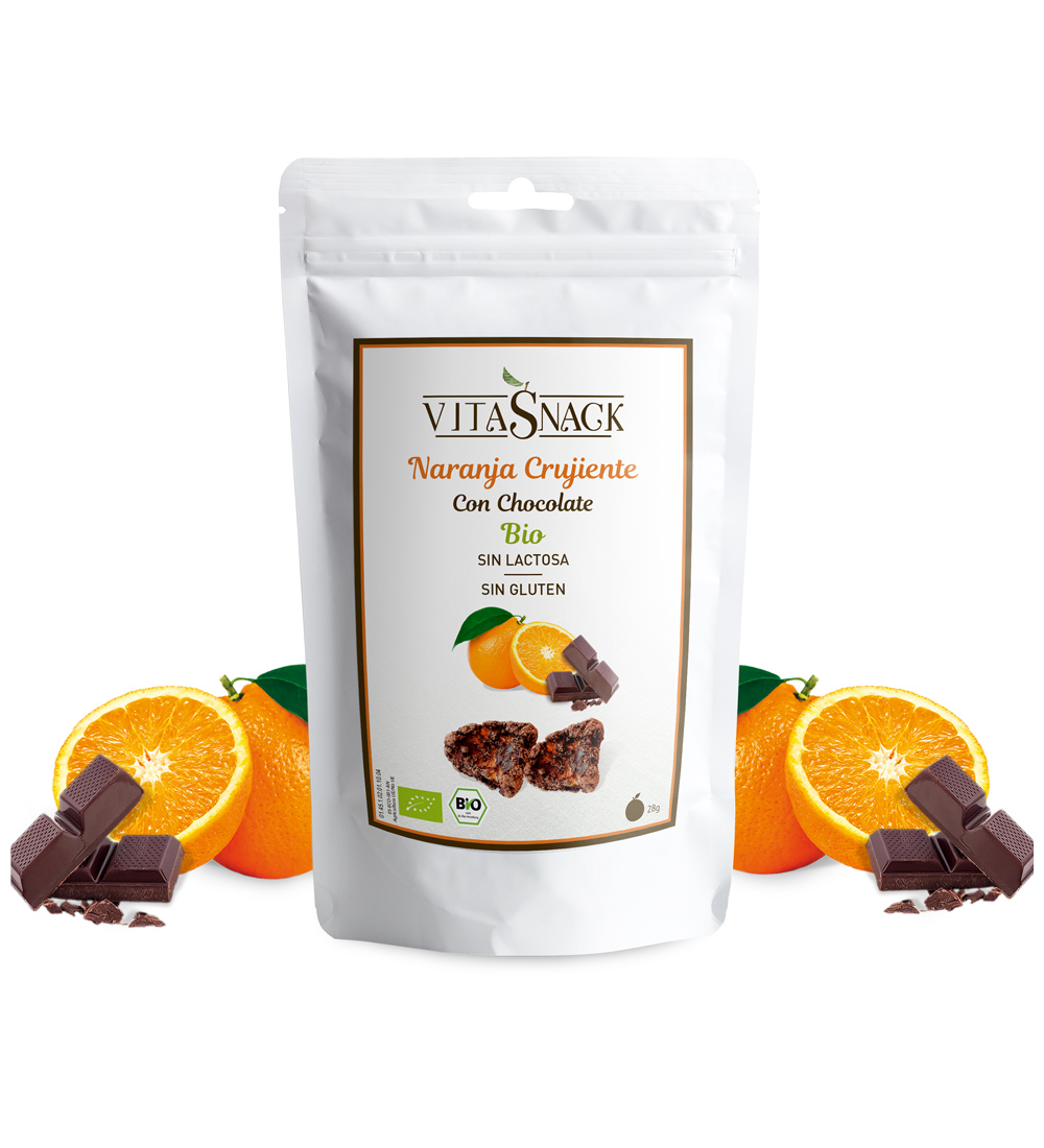 VitaSnack de Naranja & Chocolate Crujiente BIO 30g - Frutas y Verduras ...